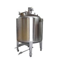 China Electric Heating  SS316L Homogenizer Stainless Steel Mixing Vat Tank With Agitator 100L for sale
