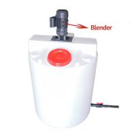 China 0.37~5KW Cylindrical Poly Water Chemical Mixing Tank Emulsifying Homogenizer 500L for sale