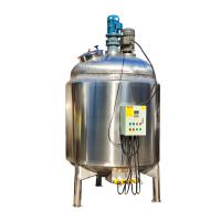 China Soap Emulsifying Homogenizer Shampoo Stainless Steel Mixing Tank With Agitator 1000L for sale