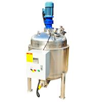 China 200 Gallon Juice Blending Stainless Steel Tank With Agitator Small Mixer for sale