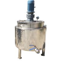 China 200 Gallon Juice Blending Stainless Steel Tank With Agitator Small Mixer for sale