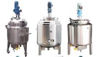 China Liquid Blending Ss Mixing Tank Electric Heating Jacketed Mixing Tank 220V - 480V for sale