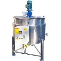China Liquid Blending Ss Mixing Tank Electric Heating Jacketed Mixing Tank 220V - 480V for sale