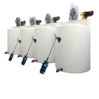 China Water Mixing  Industrial Tank Agitator Mixer PE Plastic Poly 500L 40kg for sale