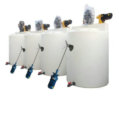 China Water Mixing  Industrial Tank Agitator Mixer PE Plastic Poly 500L 40kg for sale