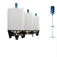 China Water Mixing  Industrial Tank Agitator Mixer PE Plastic Poly 500L 40kg for sale