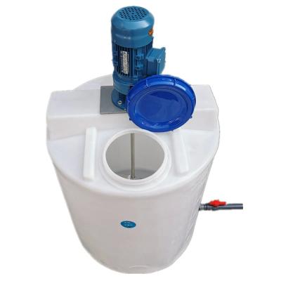 China PE 1000L Plastic Mixing Tank With Agitator For Mixing Water With 1.5HP for sale