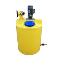 China PE 1000L Plastic Mixing Tank With Agitator For Mixing Water With 1.5HP for sale