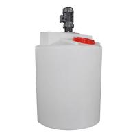 China PE 1000L Plastic Mixing Tank With Agitator For Mixing Water With 1.5HP for sale