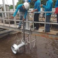 China FANBAO 3000L/Hour Submersible Liquid Drum Agitator Mixer For Wastewater Treatment Diving Stirrer for sale