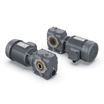 China 1450rpm Transmission Speed Reduction Helical Gear Reducer Gearmotor Parallel Shaft for sale