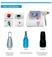 China Portable Nd Yag Pico Laser Beauty Machine for Tattoo Removal with 532nm, 1064nm And 1320nm Heads for sale