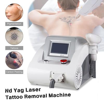 China Portable Nd Yag Pico Laser Beauty Machine for Tattoo Removal with 532nm, 1064nm And 1320nm Heads for sale