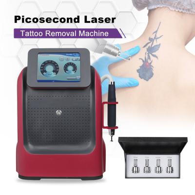 China Portable 755nm Picolaser Tatoo Remover Q Switch Nd Yag Picosecond Laser Tattoo Removal Machine for sale
