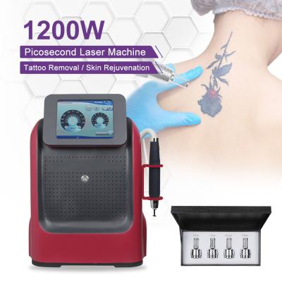 China Portable Pico Second Laser Tatoo Remover Q Switched Nd Yag Picosecond Tattoo Removal Machine for sale