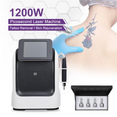 China Portable Pico Second Laser Tatoo Remover Q Switch Nd Yag Picosecond Tattoo Removal Machine for sale