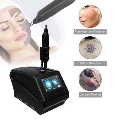 China Q Switched Tattoo Remover Device Nd Yag Laser Carbon Peeling Facial Qswitch Tattoo Removal Machine for sale