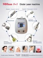 China 5 in 1 980nm Diode Laser Vascular Removal/Physical Therapy Device with Cold Hammer for sale