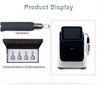 China Portable 10.4 Inch Touch Screen Q Switched Nd Yag Laser Tattoo Removal Pico Second Beauty Machine for sale
