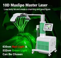 China XM-227 Weight Loss Green Laser 10D Maxlipo Master Laser And EMS Cryo plate Beauty Machine for sale