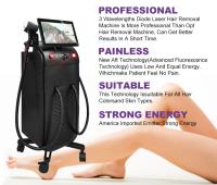 China Professional Vertical High Power Painless 808nm Diode Laser Hair Removal Machine Ice Platinum Device for sale