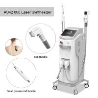 China Portable 2 In 1 808 Diode Laser Hair Removal Machine And Nd Yag Picosecond  Pico Seconde Tattoo Remover for sale