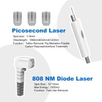 China 2In1 808 Diode Laser Hair Removal And Pico Nd Yag Laser Picosecond Picolaser Tattoo Remover Machine for sale