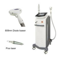 China DPL hair removal picosecond q switched laser multifunctional two Handle 3 wavelength diode laser 755 808 1064 nm Carbon peel for sale