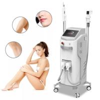 China DPL diode laser 755 808 1064 2 Handles IPL Nd YAG Laser Tattoo Removal 2 in 1 ipl nd yag laser permanent hair removal machine for sale