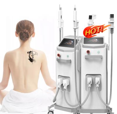 China DPL Newest 1604nm 532nm 755nm nd yag  pico laser tattoo removal machines with black doll treatment 2 in 1 Laser diode machine for sale