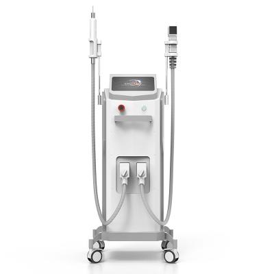 China Professional painless diode ng yag laser hair removal machine permanent 755 808 with lcd for sale