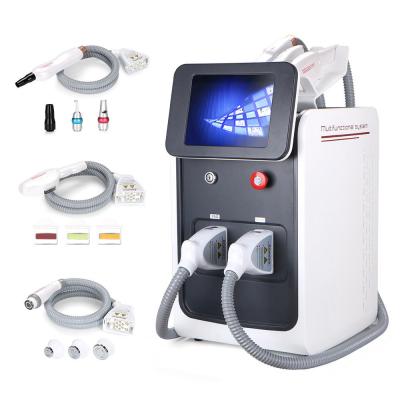 China 3 in 1 Multifunctional rf elight rejuvenation nd yag laser tattoo removal hair removal machine for sale