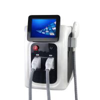China Portable2 in 1 permanent nd yag ipl e light opt   hair tattoo removal carbon peeling beauty machine for sale