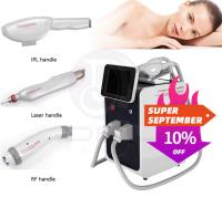 China 3 in1 Portable Ice Cool IPL RF Nd Yag Laser Hair Tattoo Removal Device Machine for sale