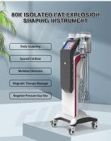 China 6 In 1 Cavitation Vacuum Cellulite Removal Fat Dissolving Device Weight Loss 80K Beauty Salon Machine for sale