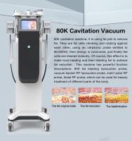 China 80K Cavitation Vacuum Rf Radio Frequency Cellulite Removal Weight Loss Fat Burning Cavitation Machine As82 for sale