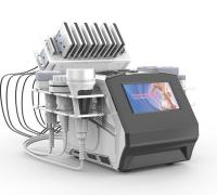 China 6 in 1 multifunctional bipolar rf multipolar rf vacuum suction cavitation lipo laser beauty machine for sale
