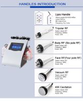 China DM-57-1 Rf  40k Vacuum Cavitation Machine  6 In 1 Radio Frequency Body Slimming for sale