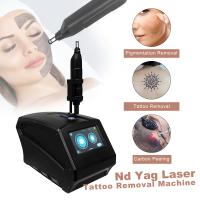 China Portable Carbon Peel Skin Whitening Nd Yag Laser Machine  Carbon Peel Pore Shrink Beauty Device for sale
