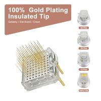 China Fractional Gold RF Microneedling Cartridges  Skin Pen use With 10 Pins for sale
