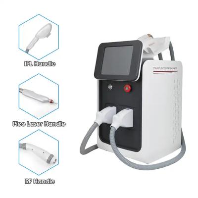 China Portable Multifunction 3 In 1 Q-switched IPL+RF+Nd Yag Laser Hair Tattoo Removal Machine for sale