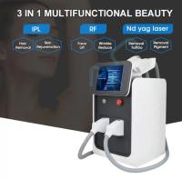 China Portable Multifunction 3 In 1 Q-switched IPL+RF+Nd Yag Laser Hair Tattoo Removal Machine for sale