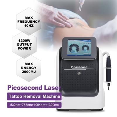 China Portable Super Picosecond White Picolaser Tattoo Removal Machine For Body Skin Rejuvenation for sale