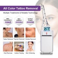 China Vertical Super 2000W Power Professional Picolaser Q Switched Pico Laser Picosecond Tattoo Removal Machine for sale