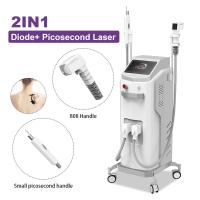 China AS42 2 In 1 Diode Ice + Pico Second Laser Machine Q-Switched Nd yag For Hair And Tattoo Removal In Salons for sale