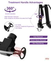 China ZGV13-02 Fractional CO2 RF Tube laser machine Private Laser black color salon beauty machine for sale