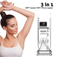China 3 in 1 IPL  RF Nd Yag OPT Beauty Machine Skin Tightening Tattoo Removal Beauty Machine for sale