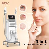 China 3 in 1 IPL  RF Nd Yag OPT Beauty Machine Skin Tightening Tattoo Removal Beauty Machine for sale