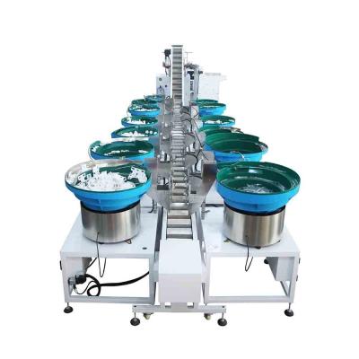 China Customizable Four Vibrating Feeder Automatic Furniture Fittings Hardware Accessories Packing Bagging Packaging Machine for sale