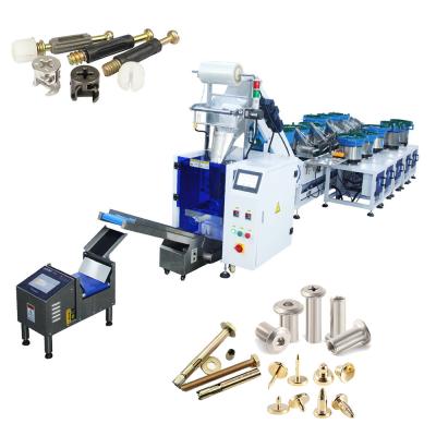 China Fastener Counting Machine Furniture Metal Parts Screw Nuts Bolt pack Packaging Machine With Bowl Conveyor for sale